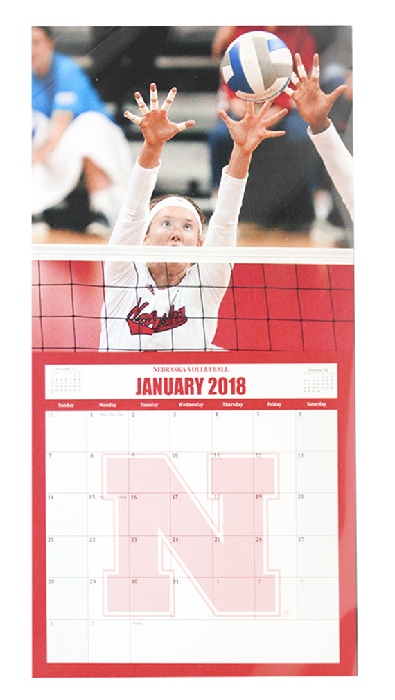 2018 Nebraska Volleyball Wall Calendar