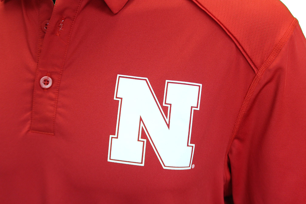 Adidas Red Nebraska Memorial Stadium Classic Polo