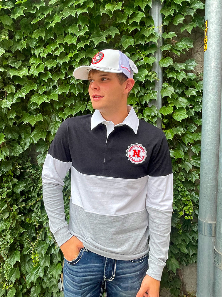 Black White And Grey Heavyweight Rugger Nebraska Rugby Polo Champion