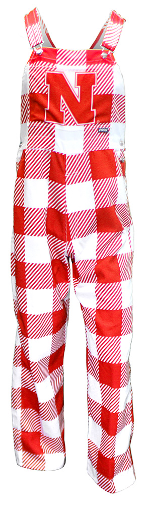 Red And White Buffalo Check Bib Overalls FOCO